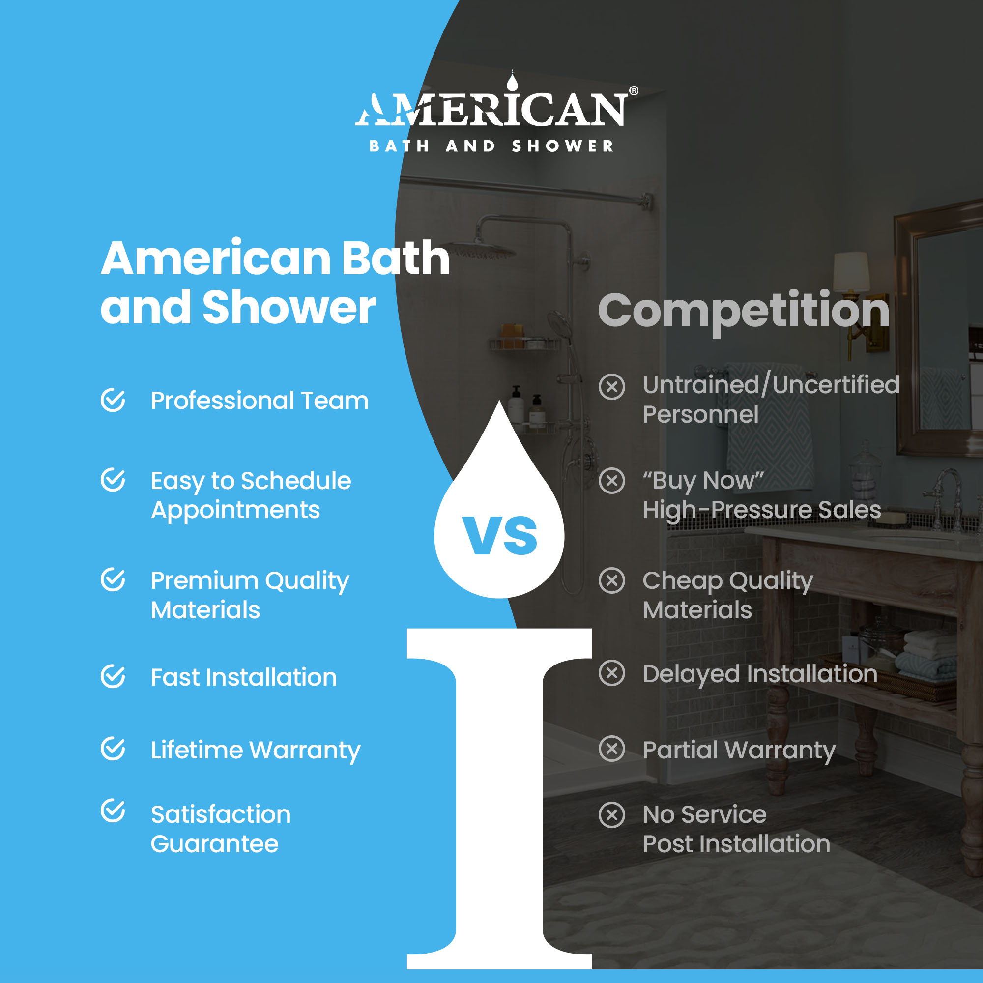 Why Choose American Bath and Shower? - American Bath and Shower